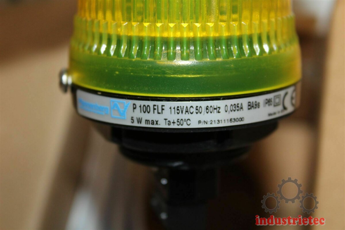 Pfannenberg P 100 FLF industrie Signalleuchte P100FLF gelb 115v Blink ...