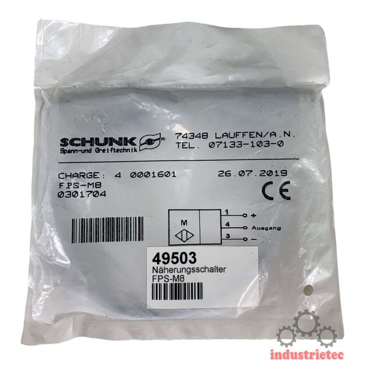 SCHUNK FPS-M8 0301704 Näherungsschalter Sensor, 100,00