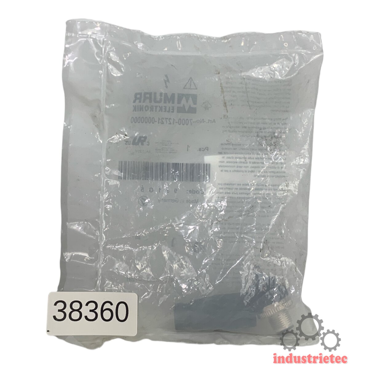 MURR ELEKTRONIK 7000-12721-0000000 STECKER MSA-U7 M12 gerade, 12,00