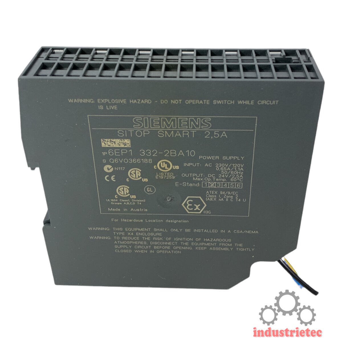 Siemens SITOP SMART 2,5A 6EP1332-2BA10 Power Supply, 25,00