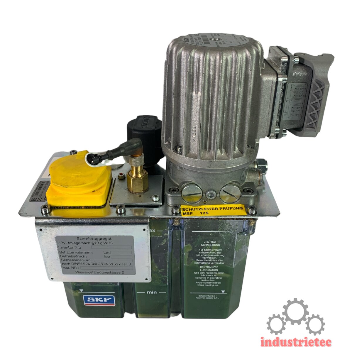 SKF MFE2-KW3F-S9+MGP Schmieraggregat DU56N2075-53+MGP, 700,00