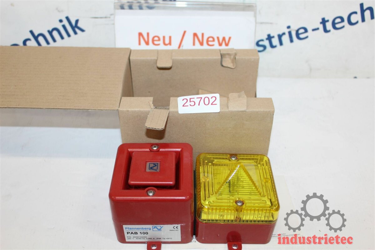 Pfannenberg PAB 100 Warnsignal Alarmhupe Sirene mit Blitzlicht 230501 ...