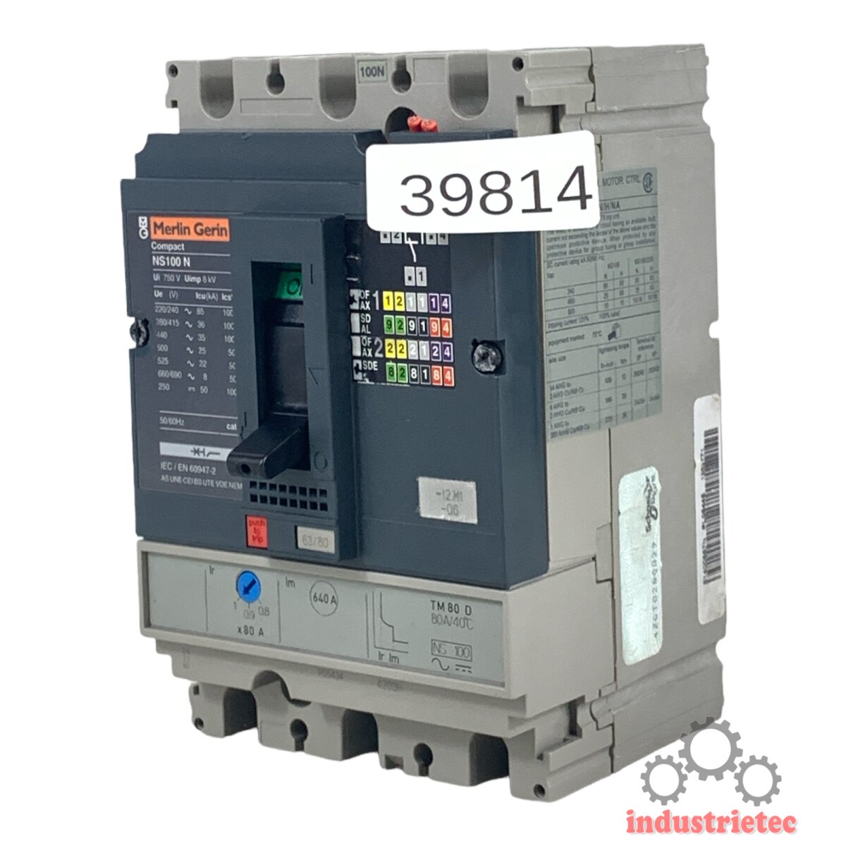 Merlin Gerin Compact NS100N NS100-160-250 N/H/NA Leistungsschalter, 150,00