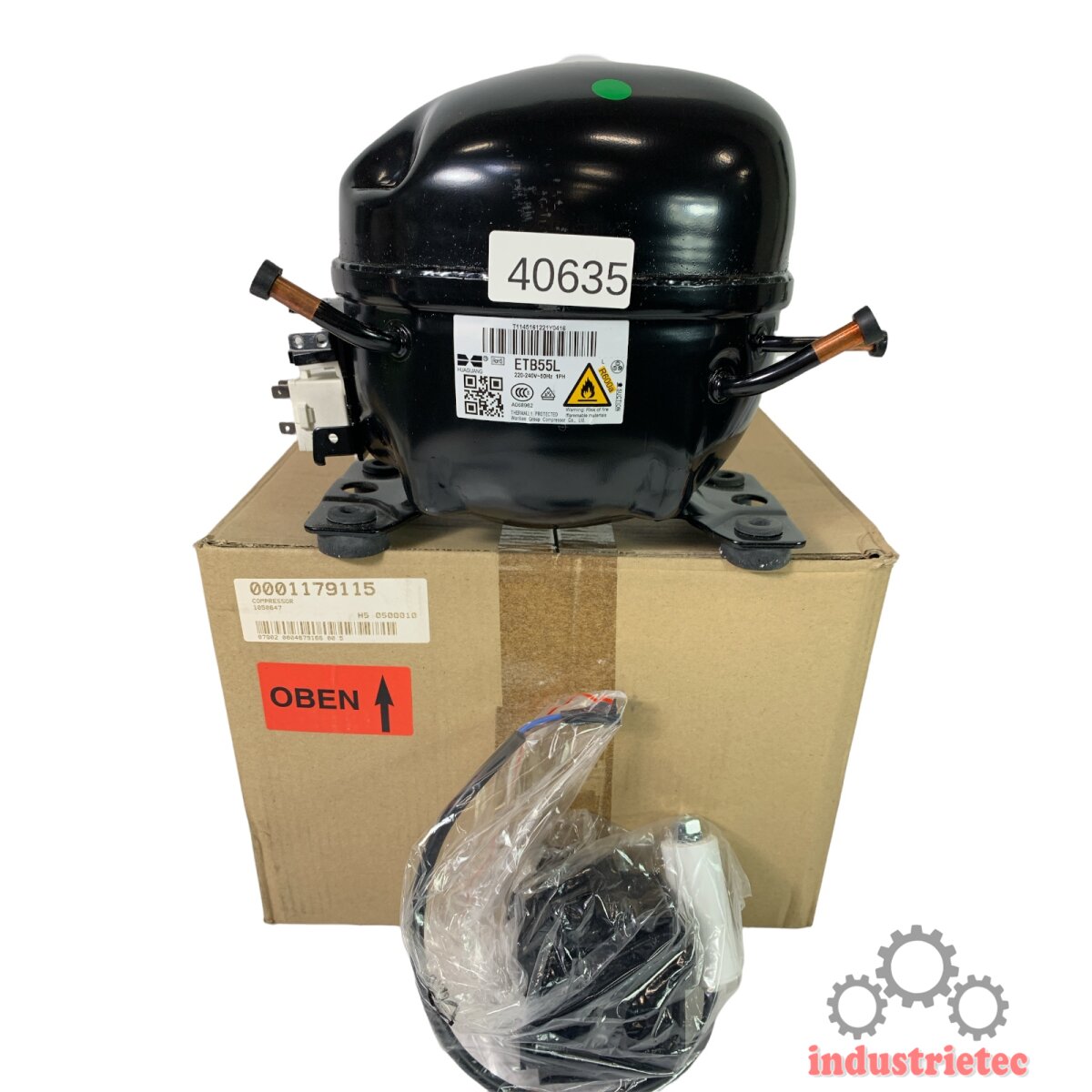 HUAGUANG ETB55L Verdichter Kompressor Kühlkompressor 220-240V 50Hz, 150 ...