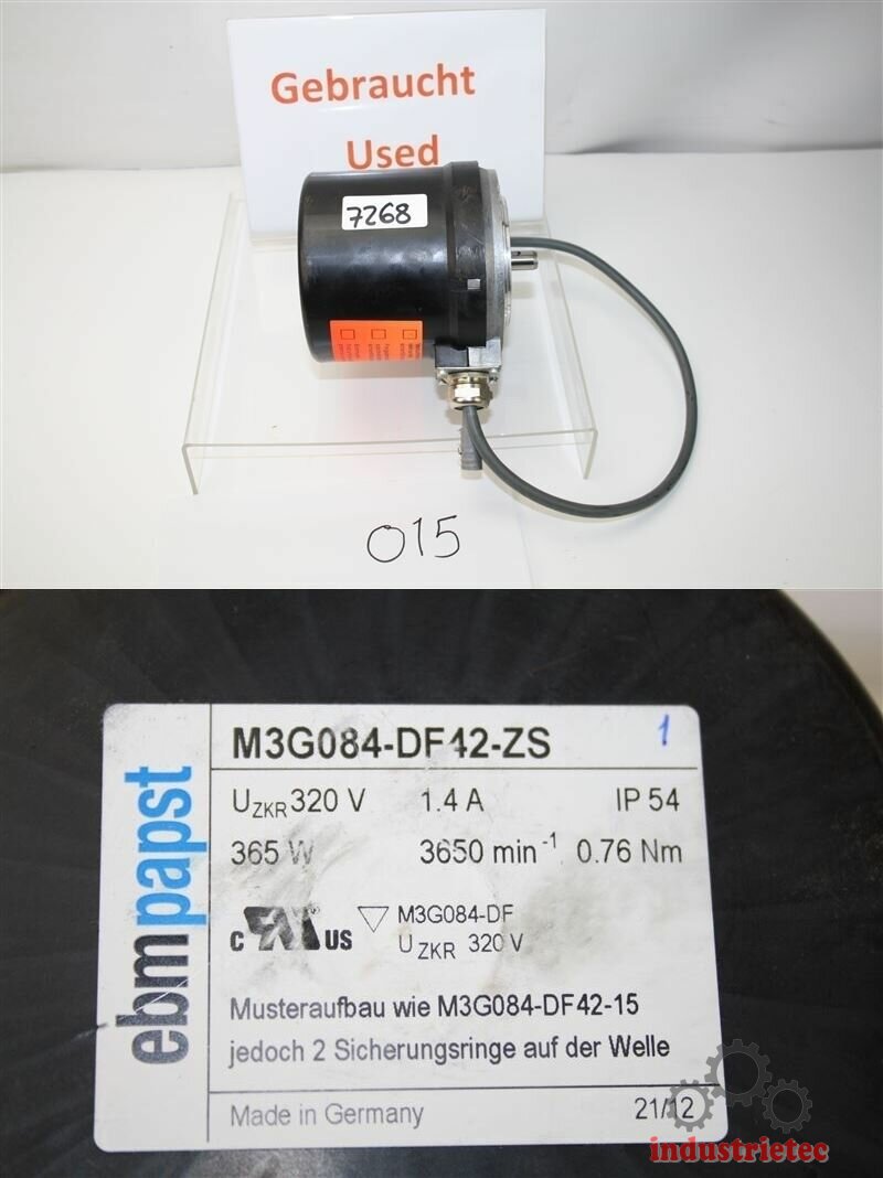 ebm papst M3G084-DF42-ZS lüftermotor für lüfter M3G084 M3G084-DF 42-Z ...