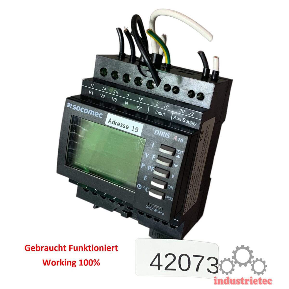 Socomec DIRIS A10 RS485 JBUS/MODBUS 48250011 Multifunktions-Strommess