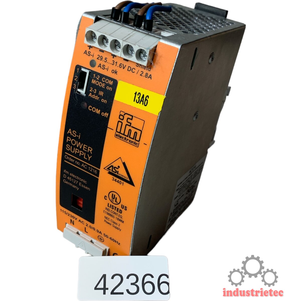 ifm electric AC1216 AS-i Power Supply - Industrie Ersatzteile & Autom