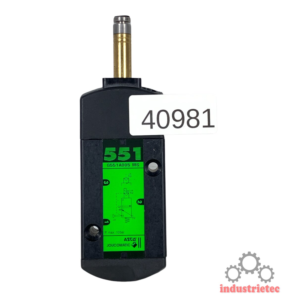 ASCO JOUCOMATIC G551A005 MS Pneumatisches Magnetventil, 200,00