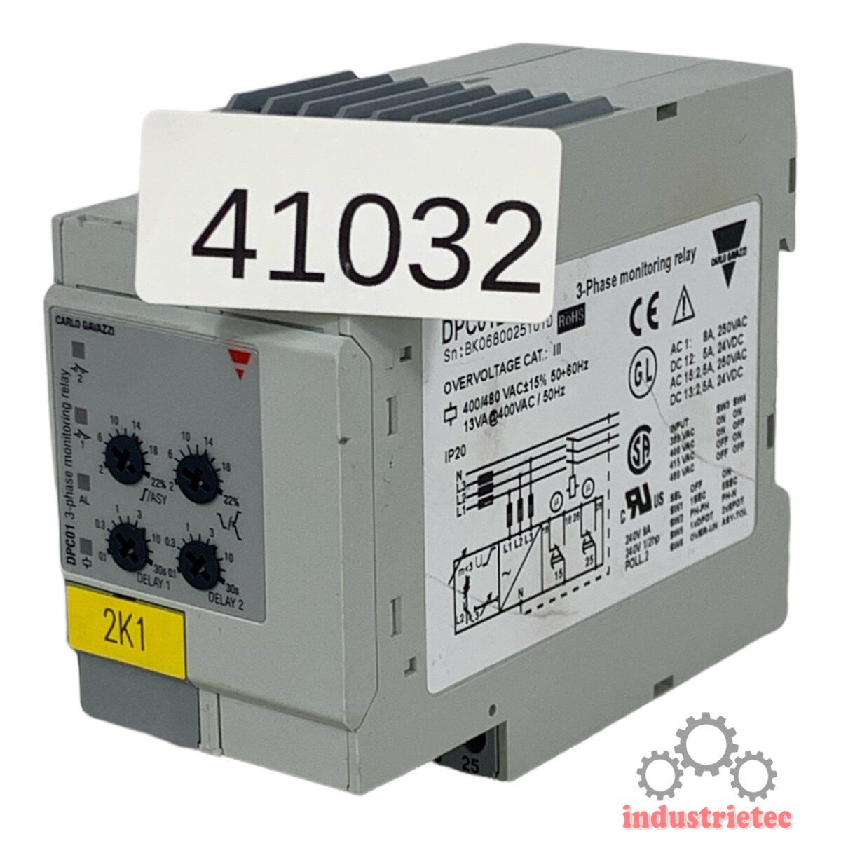 CARLO GAVAZZI DPC01DM48 3-phase monitoring relais, 180,00
