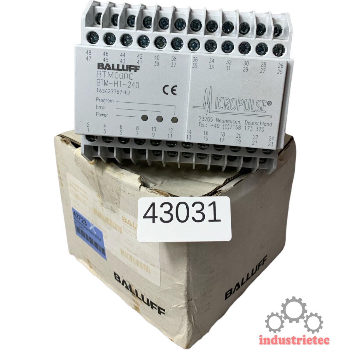 BALLUFF BTM000C BTM-H1-240 Interface Module, 790,00