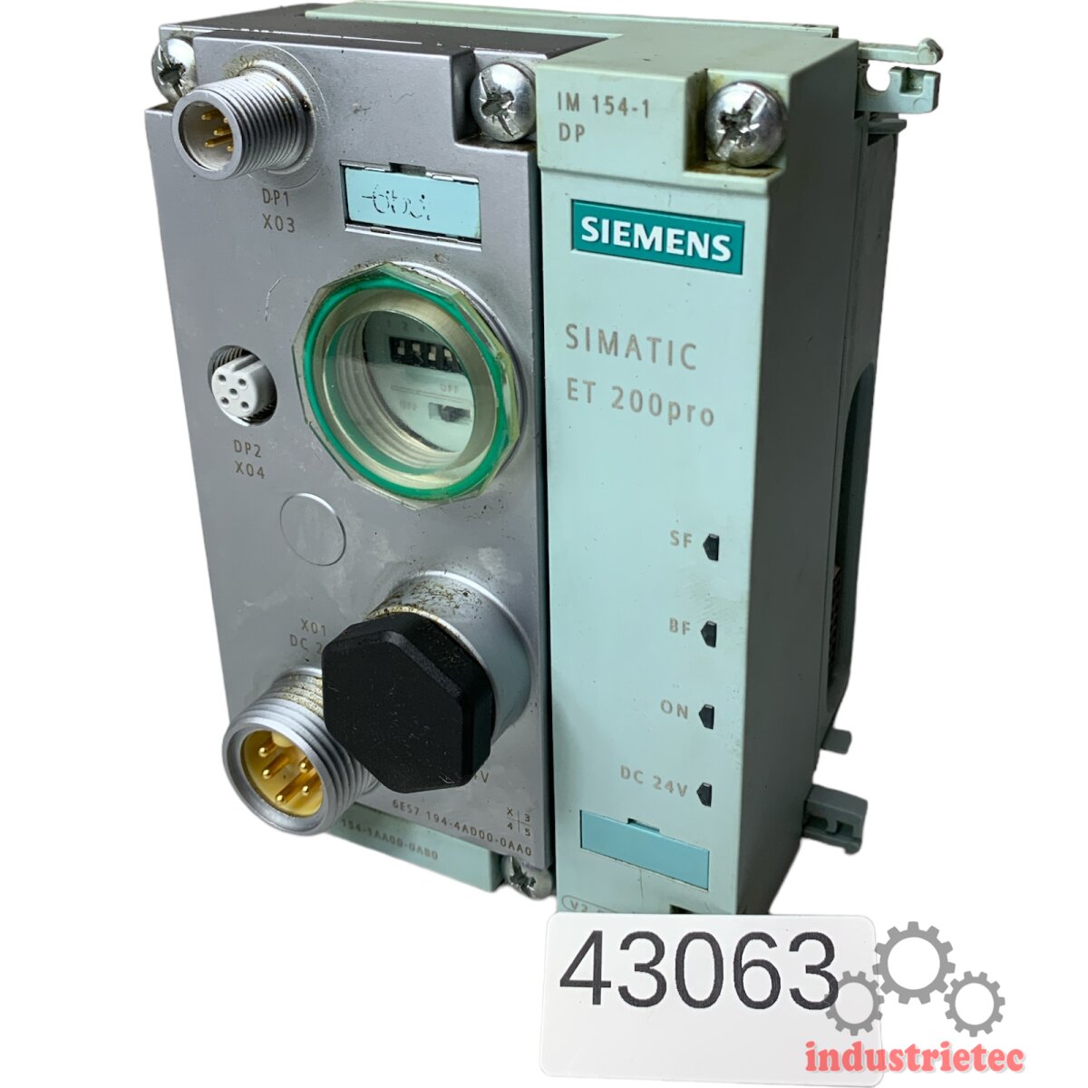 Siemens SIMTIC ET200pro 6ES7154-1AA00-0AB0 Interfacemodul, 60,00