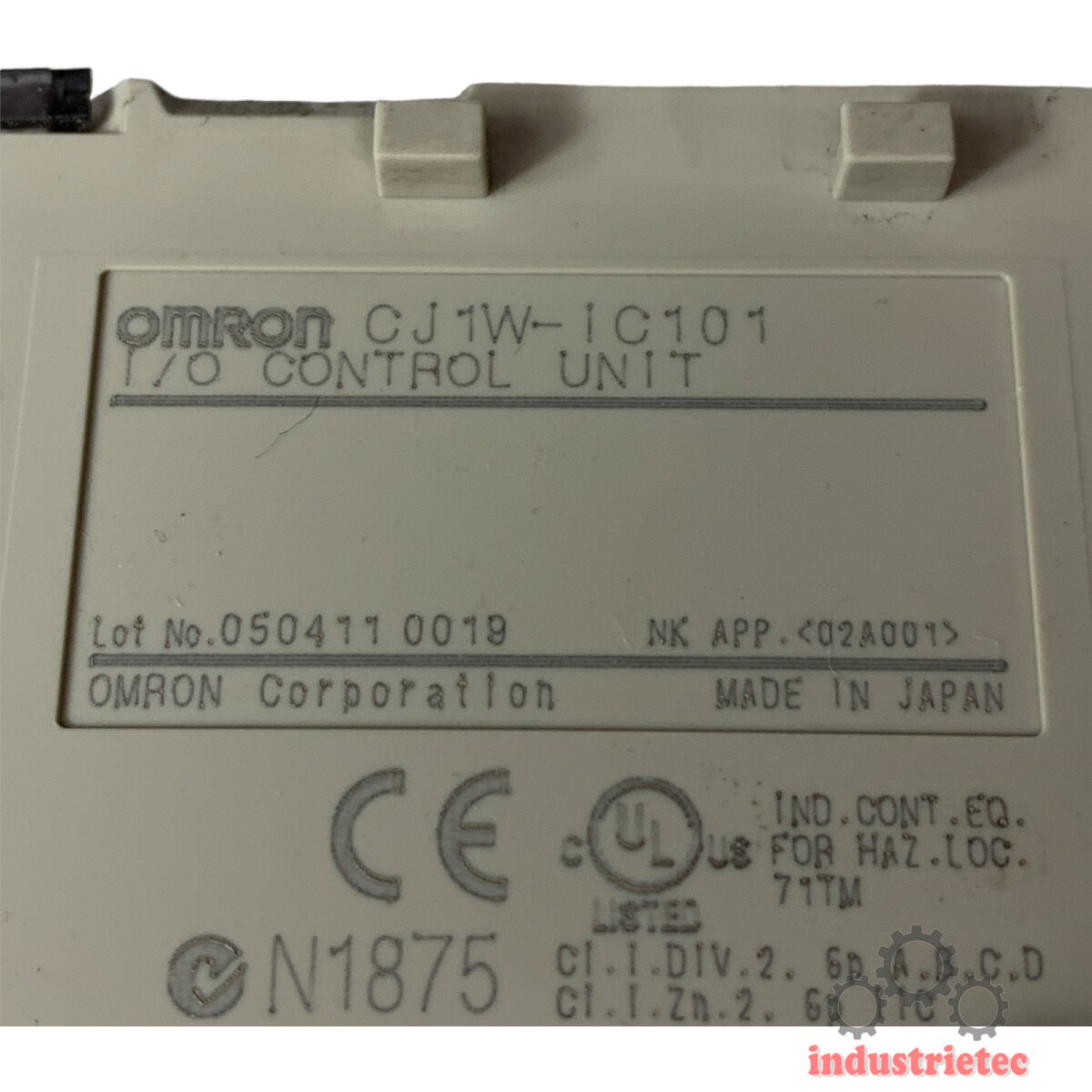 Omron CJ1W-IC101 I/O Control Unit, 70,00