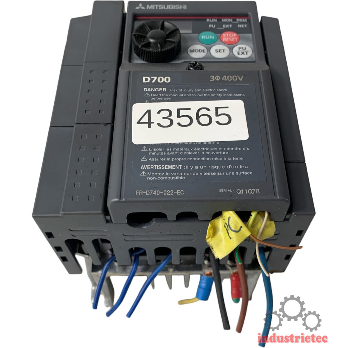 Mitsubishi FR-D740-022-EC Inverter, 300,00