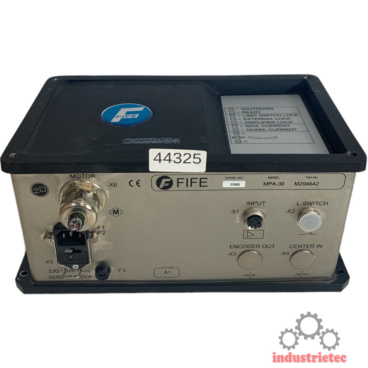 FIFE MPA-30 M204642 Controller, 2.000,00