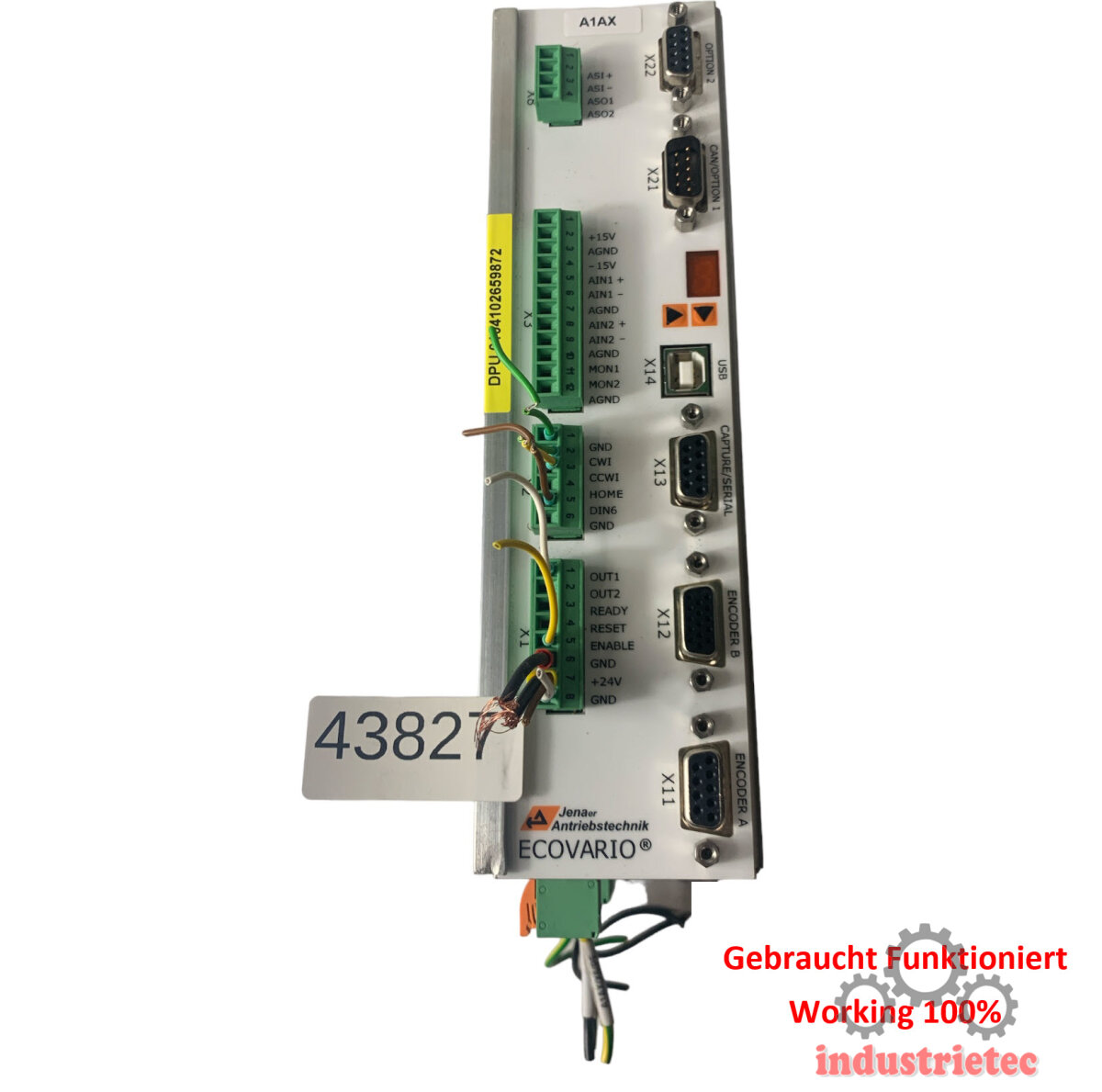 Jenaer Antriebstechnik ECOVARIO 414AN-BV-000-000 Servo Drive, 360,00