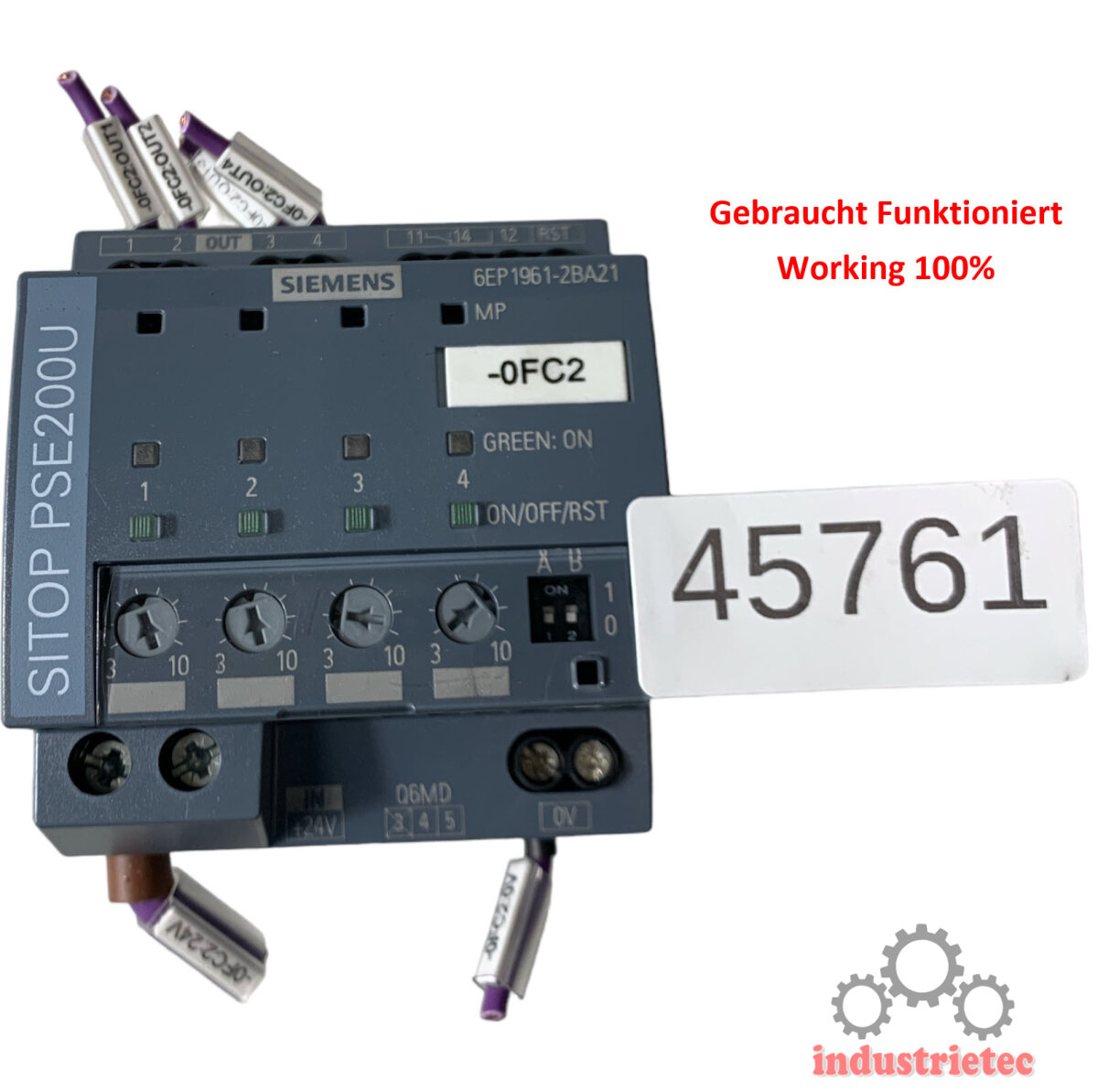 Siemens Sitop PSE200U 6EP1961-2BA21 Selectivity Modul, 50,00