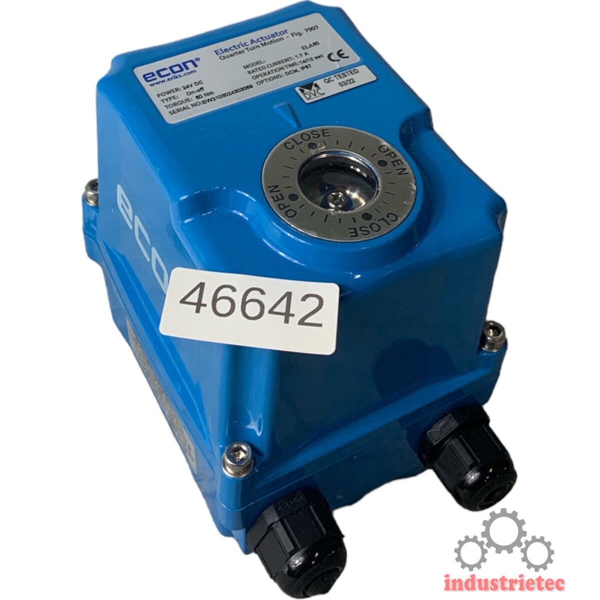 ECON ELECTRIC ACTUATOR ELA60 Type 7909 Aktuator, 800,00