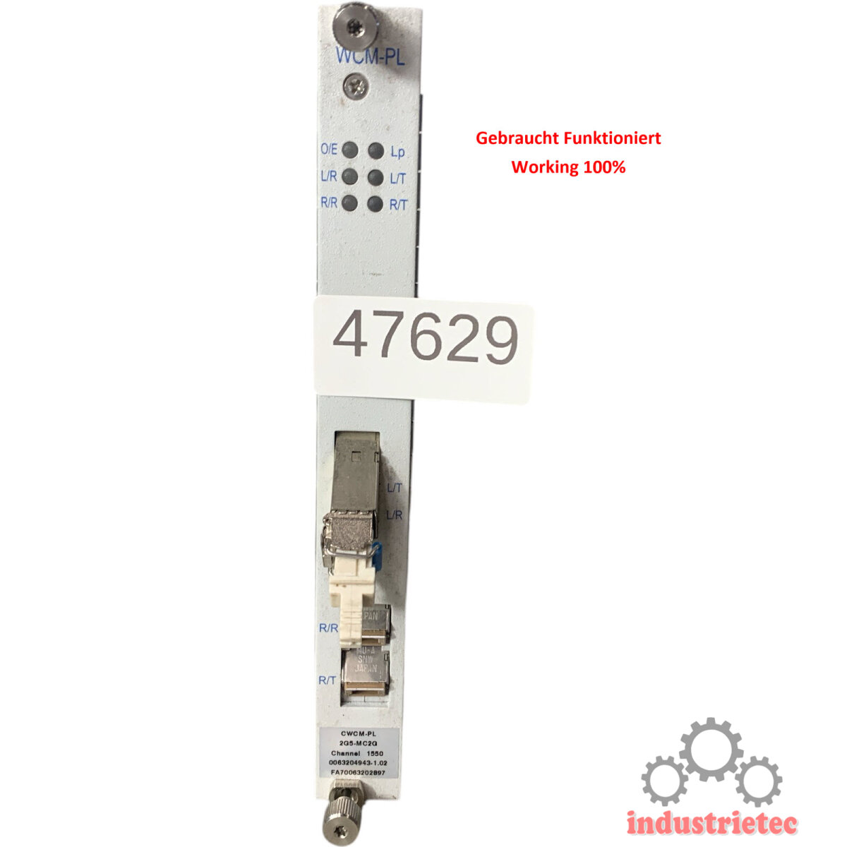 ADVA CWCM-PL 2G5-MC2G optischer Transceiver, 160,00