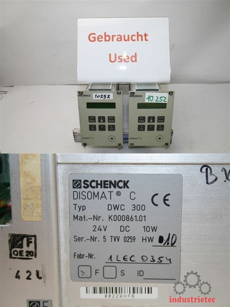 schenck DWC300 DISOMAT C DWC 300 K00086.01 - Industrie Ersatzteile