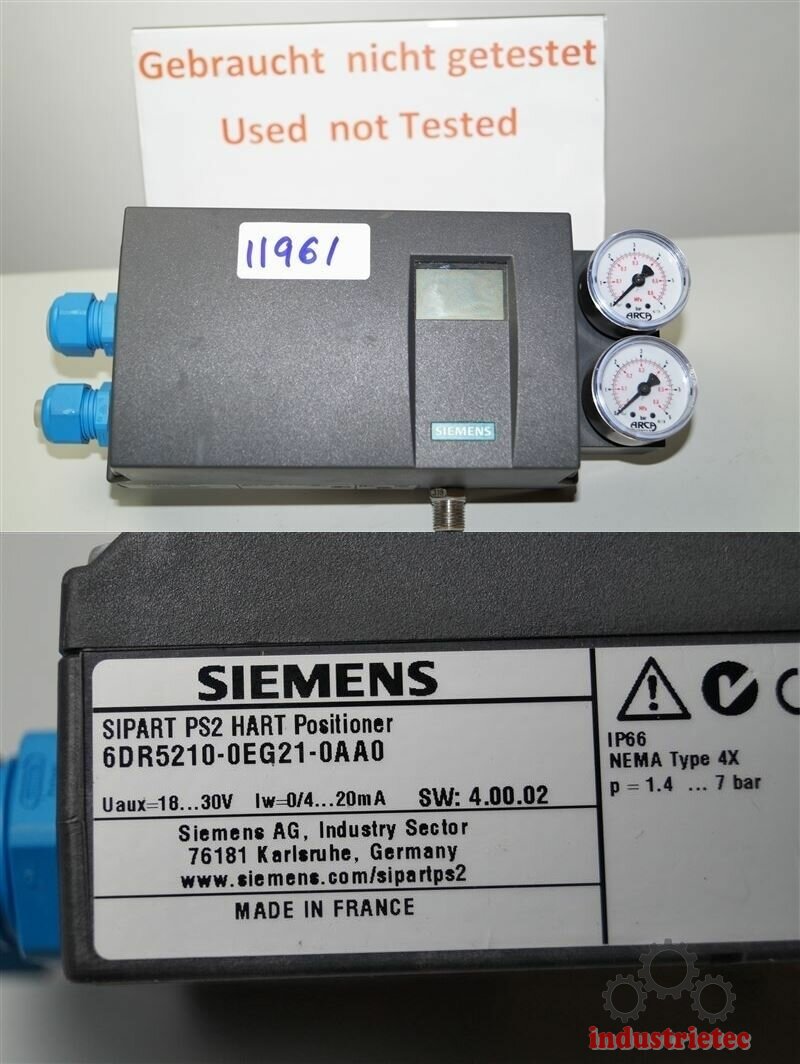 Siemens Sipart PS2 Hart positioner 6DR5210-0EG21-0AA0, 500,00