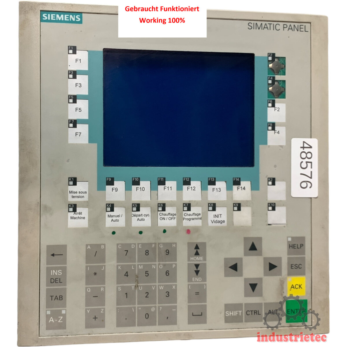 Siemens SIMATIC Panel 6AV6 542-0BB15-2AX0 Operator Panel