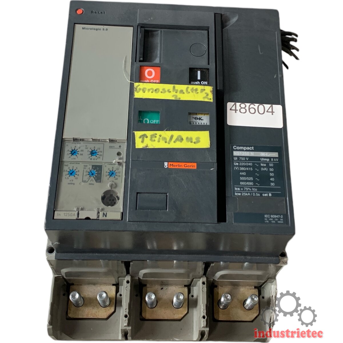 Merlin Gerin Compact NS1250 N Leistungsschalter, 1.700,00