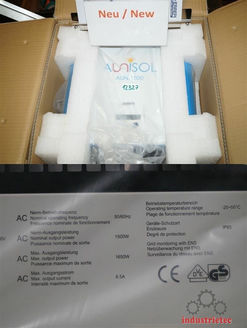 Errepi Solar wechselrichter AUNISOL AUNI 1500 SolarKing AUNI1500 ACHT ...