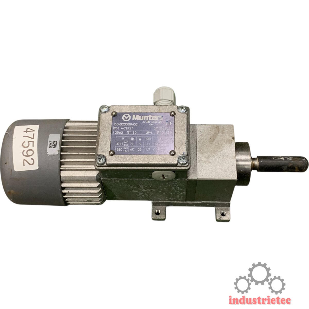 Munters ACE72T Gear Motor 150-20508-001, 220,00