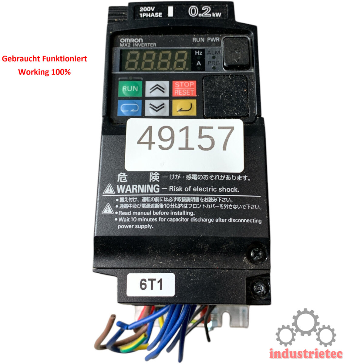 Omron 3G3MX2-AB002-E + AX-FIM1010-RE-LL Frequenzumrichter mit Filter, 330,00