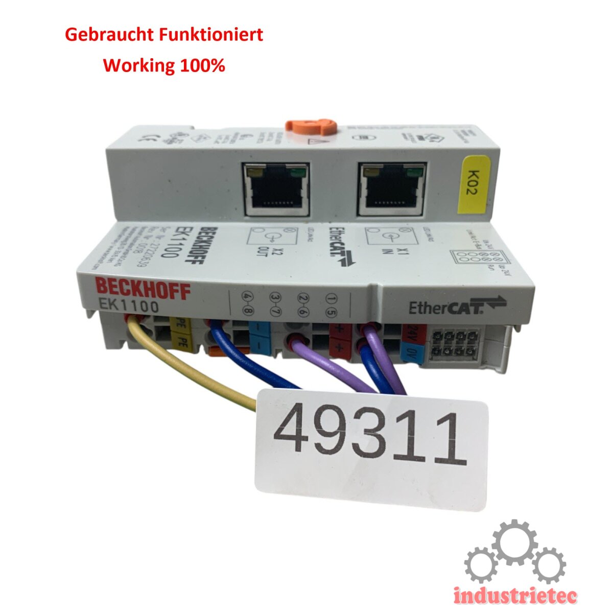 Beckhoff EK1100 Modul Rev. Nr. 0018, 60,00