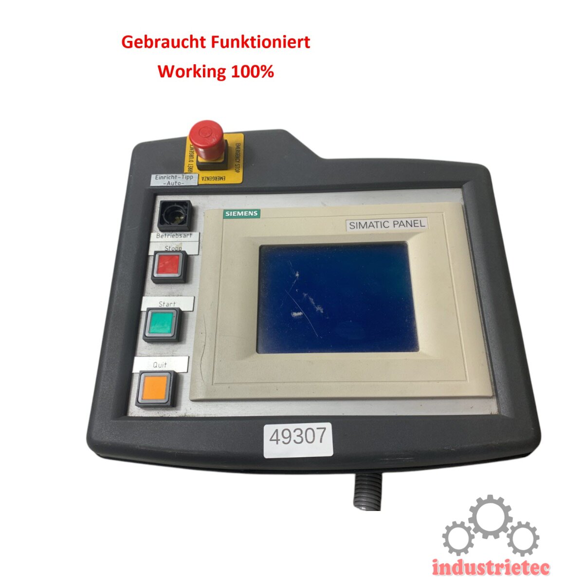 Siemens Simatic Touch Panel TP 170A 6AV6 545 0BA15-2AX0, 130,00