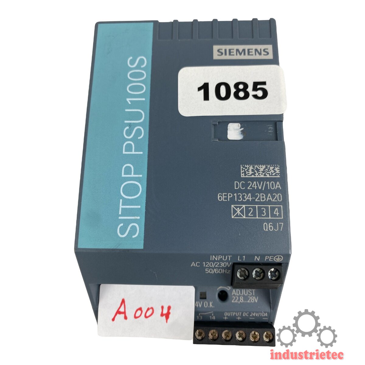 Siemens SITOP PSU100S 6EP1334-2BA20 Power Supply, 255,00