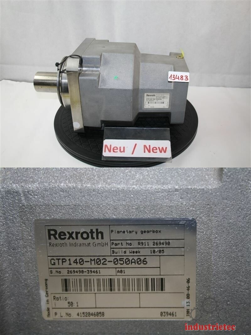 Rexroth GTP140-M02-050A06 PLANETARY GEARBOX R911269490 Planetengetrie ...