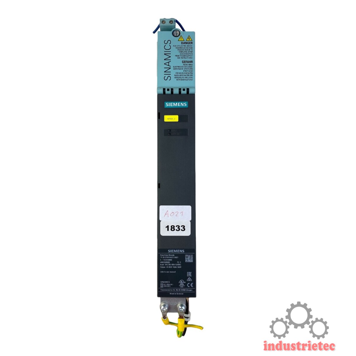 SIEMENS Sinamics 6SL3130-6AE21-0AB1 Smart Line Module, 500,00