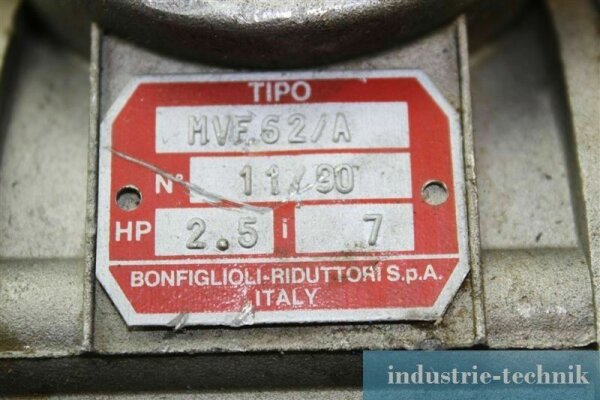 Bonfiglioli MVF62/A Schneckengetriebe i=7 getriebemotor gearbox getri, 312,50