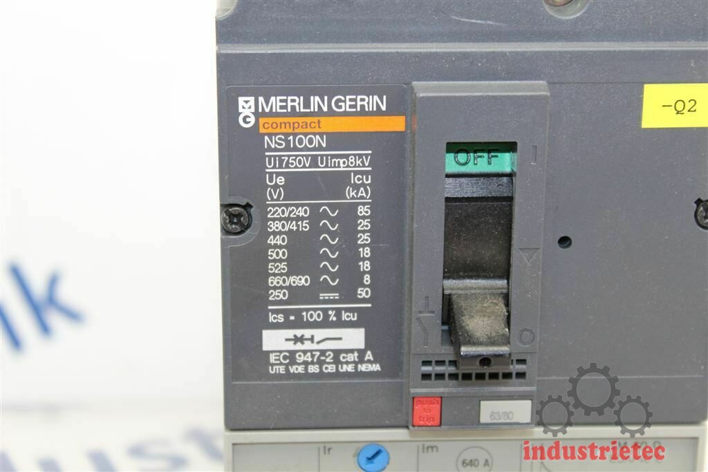 Merlin Gerin Compact NS100N TM80D Leistungsschalter circuit breaker ...