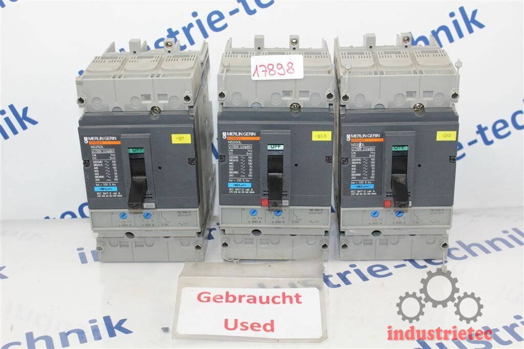 Merlin Gerin compact NS250L TM200D Leistungsschalter circuit breaker